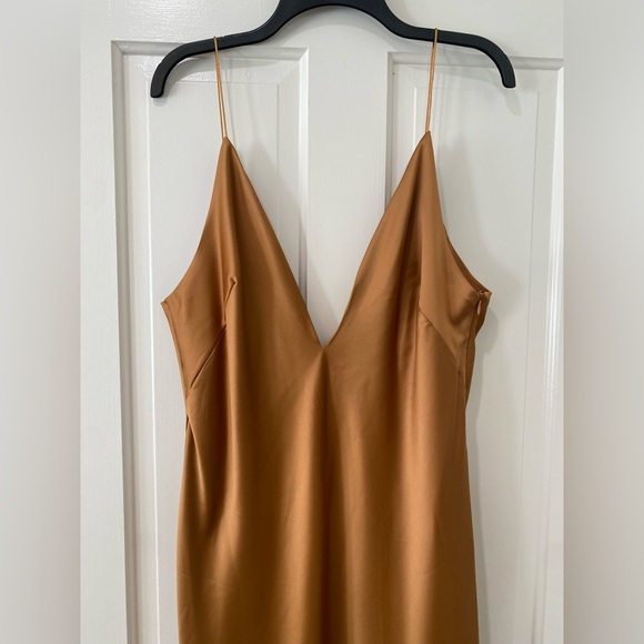 Zara | Dresses | Zara Long Satin Effect Maxi Midi Long Dress Nwt | Poshmark